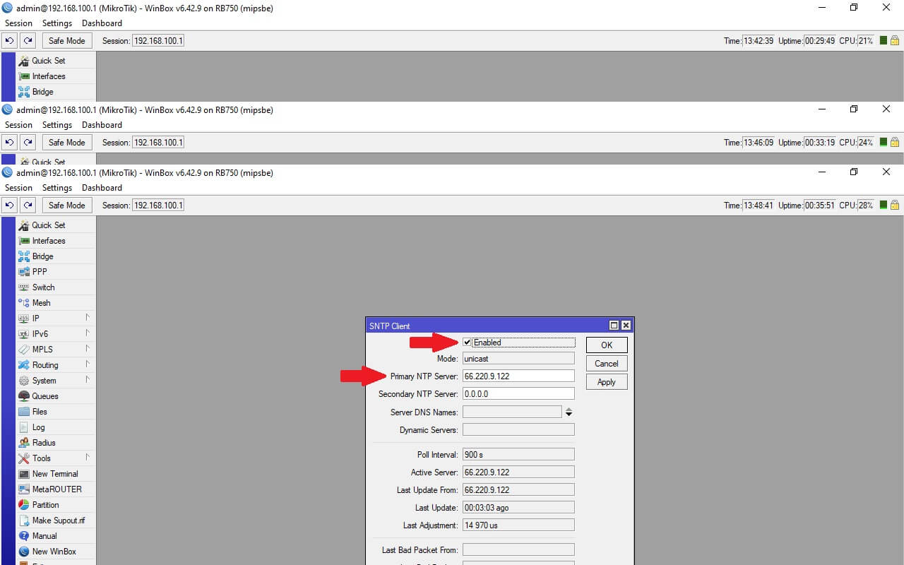 ⌛ Configurar Mikrotik para obtener hora en automático - Palmera Network